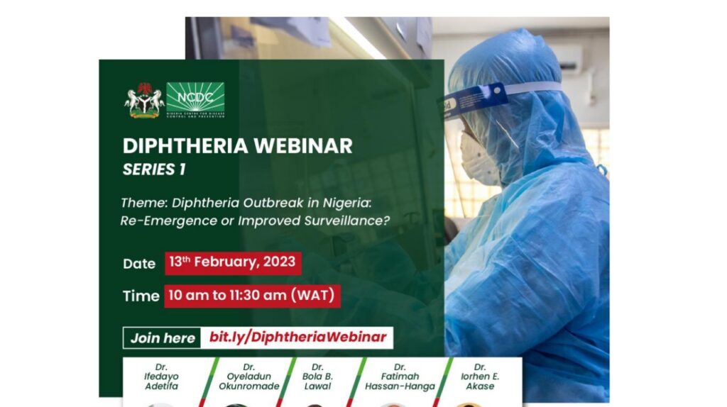 NCDC holds Diphtheria Webinar (See how to join) » NigMLS
