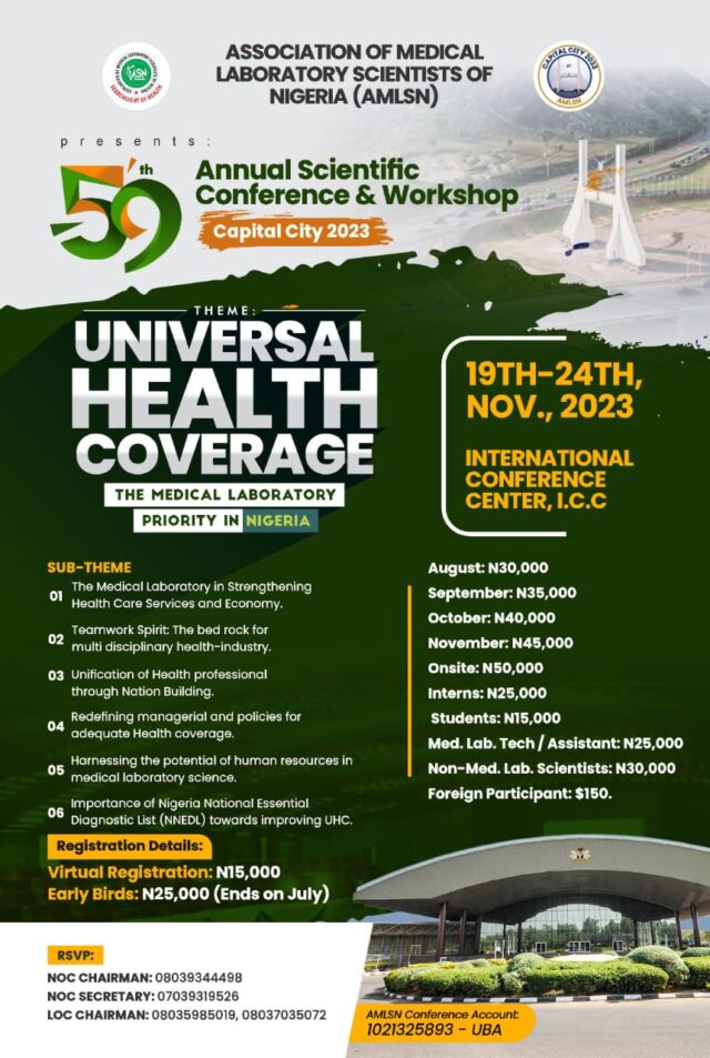 A New Date for AMLSN 59th Scientific Conference, Workshop & AGM » NigMLS