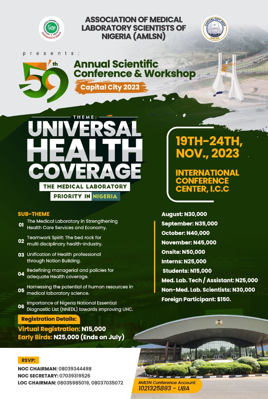 A New Date for AMLSN 59th Scientific Conference, Workshop & AGM » NigMLS